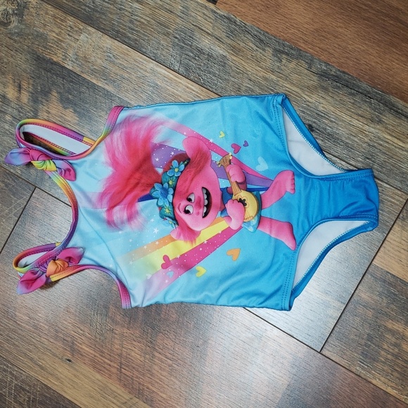 Dreamworks | Swim | Trolls World Tour Poppy Pink And Blue One Piece ...